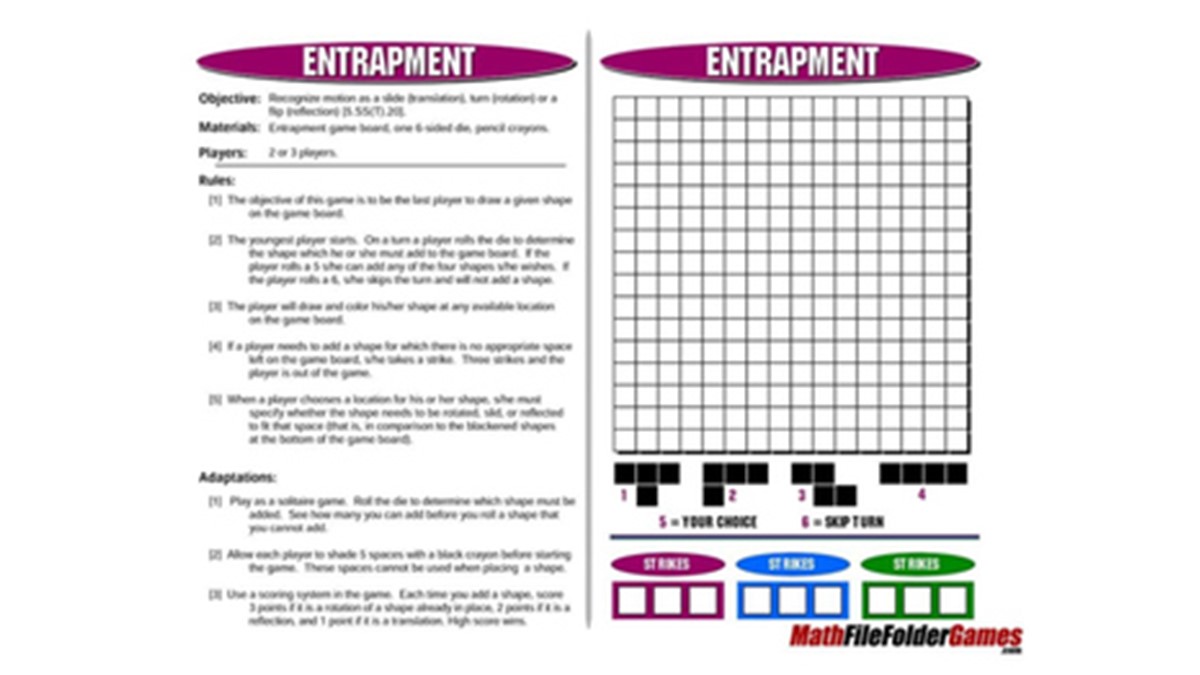 Transform Your Math Class With Entrapment Transformation Math Games